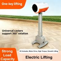 China Height Adjustable Electric Stand – Stable Silent Mobile Lifting Trolley with Heavy-Duty Steel Base for sale
