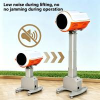 China Height Adjustable Electric Stand – Stable Silent Mobile Lifting Trolley with Heavy-Duty Steel Base for sale
