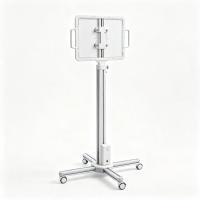 China Aluminum Portable Electric DR Bucky Stand, Hospital-Grade Vertical Electric Height Adjustable Chest X-ray Bucky Stand with Lockable Casters, Mobile Flat Panel Detector Support Stand for sale