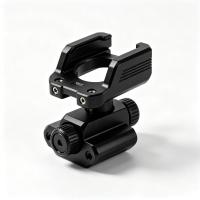 China CNC machined aluminum ebike mount bracket Precision machined adjustable Electric Bike Holder Bracket for electric bike assemblies OEM ODM ebike components with black hard anodizing electric bike brack for sale