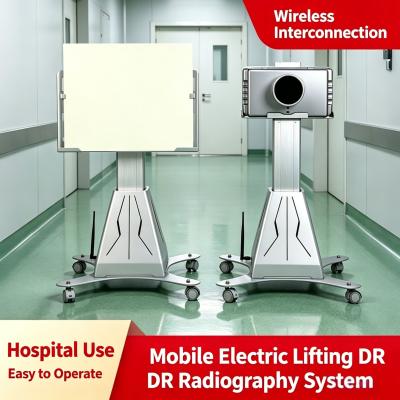 China Mobile Electric Lifting DR X-ray System wireless remote control electric lifting stand height adjustment DR bucky stand Mobile X-ray cassette holder for sale