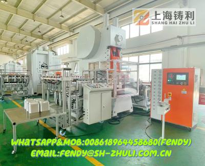 China Fully Automatic Aluminium Foil Food Container Machine with 180-240mm Stroke for sale