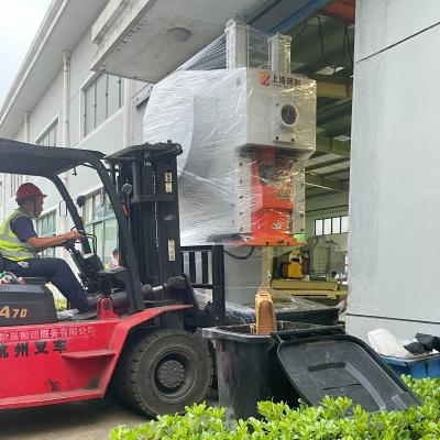 China Aluminium Foil Food Container Making Machine Zl-T63 India 650ml With Automatic Stacker for sale