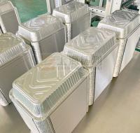China 800kN Pneumatic Foil Container Machine  Foil Pan Making Machine  with Mitsubishi PLC and Encoder for sale