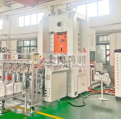 China Aluminum Foil Box Making Machine Aluminum Silver Foil Container Making Machine High Speed for sale