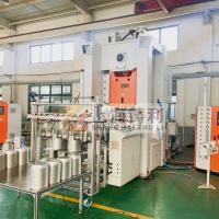 China Automatic Aluminum Container Machine 80Tons Disposable Aluminum Foil Food Container Making Machine For Mid East Market for sale