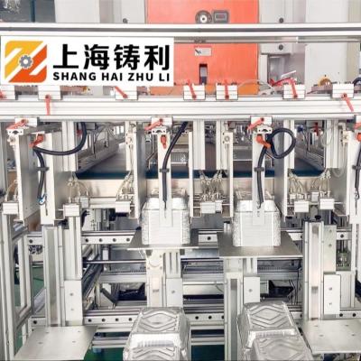 China Disposable SMC Food Container Punching Machine 260mm Aluminium Foil Roll Making Machine for sale