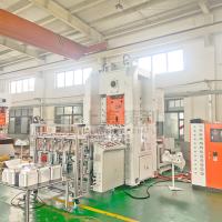China 380V 24KW Aluminium Food Container Machine With Mitsubishi PLC SMC Pneumatic Components for sale