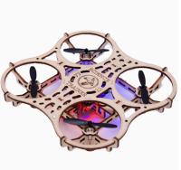 China S1 Wooden Assembled DIY Quad Copter UAV Model School Airplane Model Competition for sale