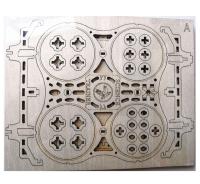 China S1 Wooden Assembled DIY Quad Copter UAV Model School Airplane Model Competition for sale