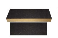 China Soundproofing Rockwool Insulation Board Faced With Black Glass Tissue for sale