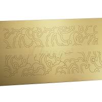 China Hairline Stainless Steel 304 Mirror Finish Titanium Gold Etched Plate for sale