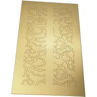 China Hairline Stainless Steel 304 Mirror Finish Titanium Gold Etched Plate for sale