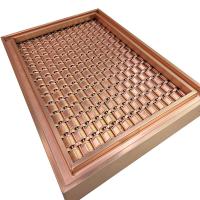 China Customized Specification AISI 201 304 316 Rose Gold Stainless Steel Grid Mesh for sale