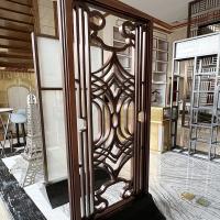 China Red Bronze Hairline Surface Inox Stainless Steel Sheet Dividers 304l Room Divider Screen for sale