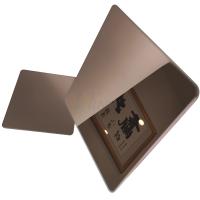 China Antique 316l Super Mirror Stainless Steel Sheet Bronze Color With SS 201 304 316 Grade for sale