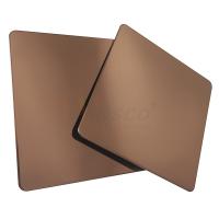 China ASTM A240 Grade 201 304 316 Red Copper Stainless Steel Cold Rolled Sheet Mirror Finish for sale