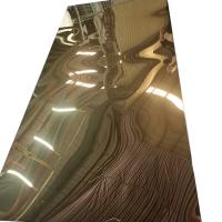 China Titanium Gold 304 Stainless Steel Mirror Finish 1219mm For Decoration for sale