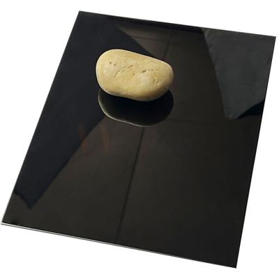 China 1500mm Super Mirror Stainless Steel Sheet Black Titanium PVD Color 304 Grade for sale
