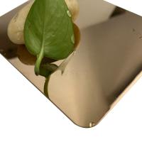 China Super Mirror AISI 304 304L Rose Gold Decorative Stainless Steel Sheet Metal for sale