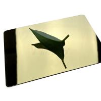 China 1250mm Super Mirror Stainless Steel Sheet 316 Titanium Gold Coating for sale