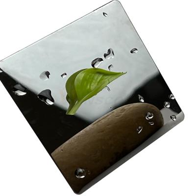 China 1219mm 8K Black Titanium 316 316L Super Mirror Stainless Steel Sheet For Hotel Decoration for sale
