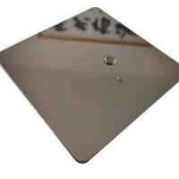 China Bronze Super Mirror Stainless Steel Sheet PVD Color SS 201 304 316 for sale
