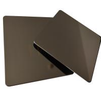 China Bronze Super Mirror Stainless Steel Sheet PVD Color SS 201 304 316 for sale