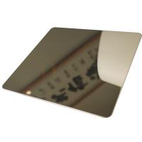 China AISI 201 304 316 Champagne Gold Stainless Steel Sheet With Super Mirror Finish for sale