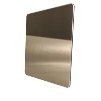 China AISI 201 304 316 Champagne Gold Stainless Steel Sheet With Super Mirror Finish for sale