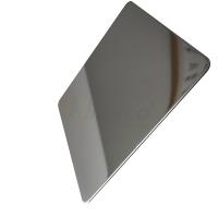 China Ornamental Super Mirror Stainless Steel Sheet 201 304 316 Grade With Silver PVD Color for sale