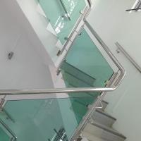 China SUS304 Mirror Finish 1.5mm Stainless Steel Railings Glass Balustrade for Australia UAE for sale