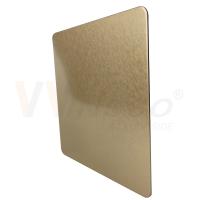 China 1219mm Decorative Stainless Steel Sheet Champagne Gold Vibration Finish 201 304 316 for sale
