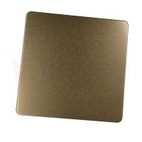 China 1219mm Decorative Stainless Steel Sheet Champagne Gold Vibration Finish 201 304 316 for sale