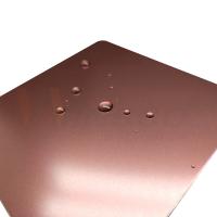 China 1250mm Decorative Stainless Steel Sheet Bead Blasted Finished Rose Gold Grade 201 304 316 for sale