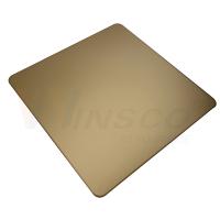 China Sand Blasted Decorative Stainless Steel Sheet 0.3-3mm Golden Mirror SS Sheet Champagne Gold Coating for sale