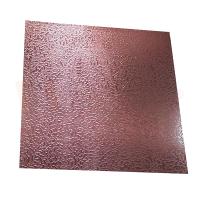 China Rose Red Stone Pattern Etched Stainless Steel Sheet 1500×3000mm for sale