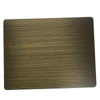 China 316 Decorative Stainless Steel Sheet 3mm Hand Blackened Brushed Green Bronze for sale