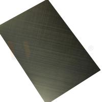 China Quality Control Cross Hairline Finished Green Bronze 0.3mm SS Decorative Sheets for sale