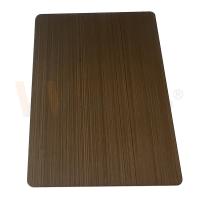 China 0.3-3mm Decorative Stainless Steel Sheet Hand Blackened Brushed Yellow Bronze Matt Cold Rolled for sale