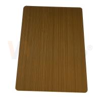 China 0.3-3mm Decorative Stainless Steel Sheet Hand Blackened Brushed Yellow Bronze Matt Cold Rolled for sale