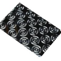 China AISI 201 304 316 CD Polishing Black Titanium 3D Laser Ornamental Stainless Steel Sheet for sale