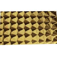 China CD Hairline Titanium Gold 3D Laser SS 201 304 316 Decorative Stainless Steel Plate for sale