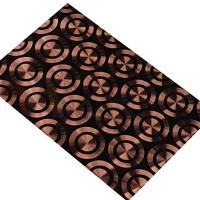 China Rose Gold Decorative Stainless Steel Sheet Metal PVD Color CD Polishing 3D Laser Cold Rolled for sale