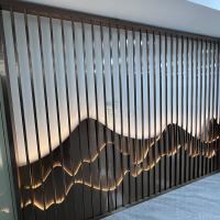 China Clubhouse 0.4-20mm Stainless Steel Art Partition Wall Inox Divider Screen for sale