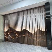 China Clubhouse 0.4-20mm Stainless Steel Art Partition Wall Inox Divider Screen for sale