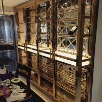 China 1219mm Stainless Steel Screen Partition Interior Living Room Divider For Luxury Villa Decoration for sale