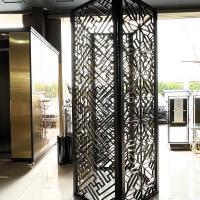China Hotel Lobby Partition Design Stainless Steel Wall Divider for sale