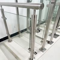 China Grade 201 304 316 Stainless Steel Metal Fabrication Railing Column For Staircase Fence for sale