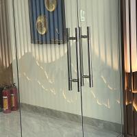 China Primary Colors Stainless Steel Metal Fabrication Mirror Finished Custom Door Handle Fabrication for sale